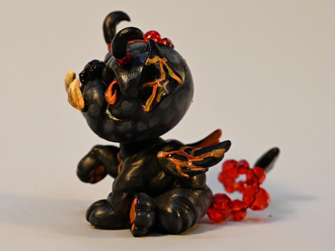 OOAK Littlest Pet Shop Custom Devil/demon Bulldog (glows Under ...