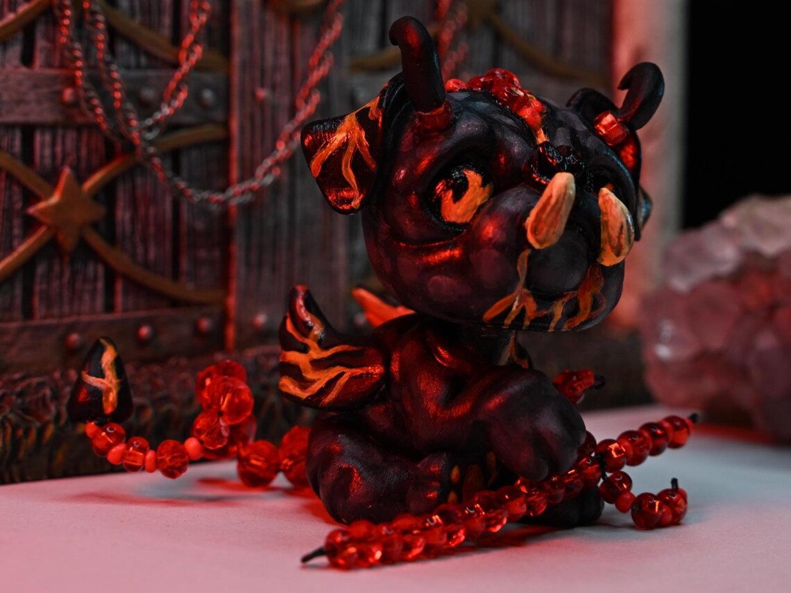 OOAK Littlest Pet Shop Custom Devil/demon Bulldog (glows Under ...