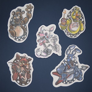 Five Nights at Freddy's Stickers - Etsy