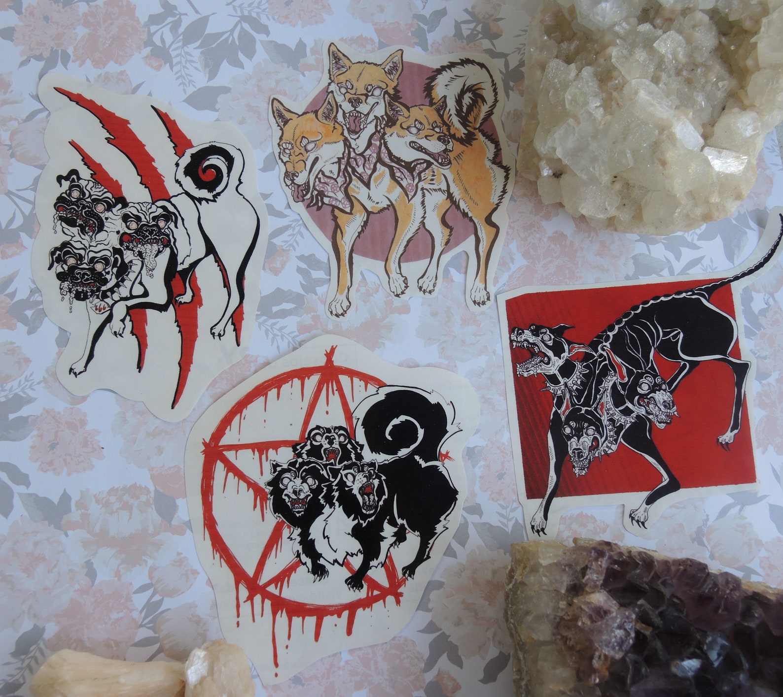 Cerberus Stickers - Etsy