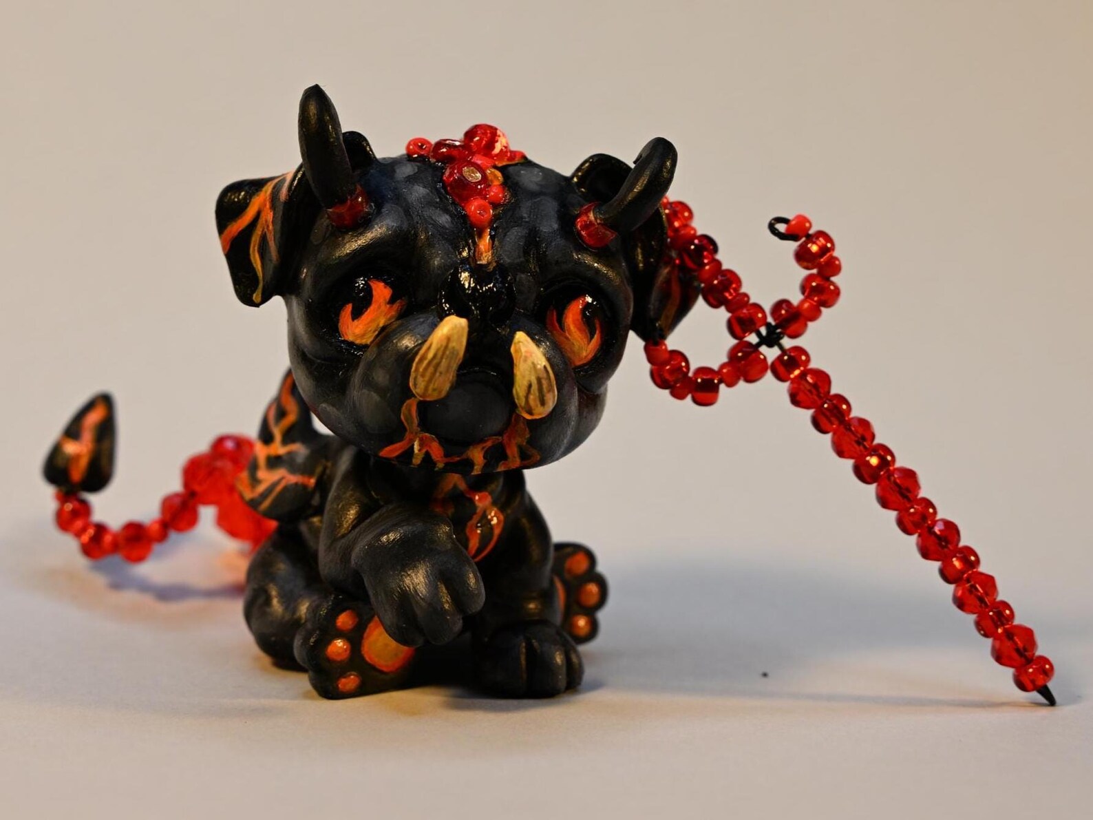 OOAK Littlest Pet Shop Custom Devil/demon Bulldog (glows Under ...