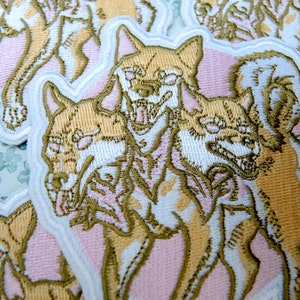Cerberus Patches (iron on Patch) (shiba Inu) - Etsy