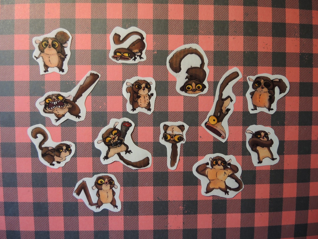 Set of 13 Small Madagascar Mort Stickers (RETIRED!)(READ DESC) - Etsy