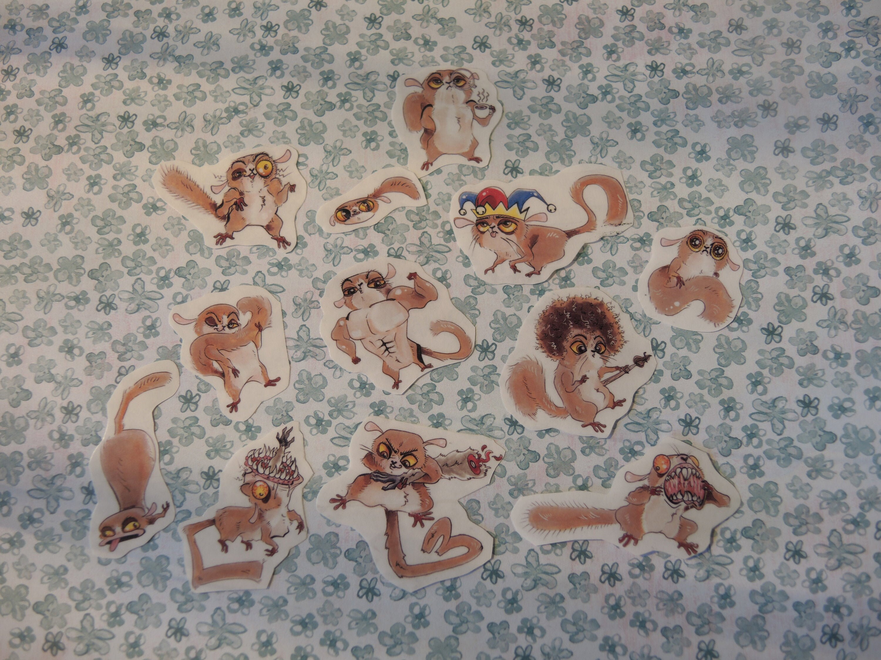Set of 12 Small Madagascar Mort Stickers bumper - Etsy