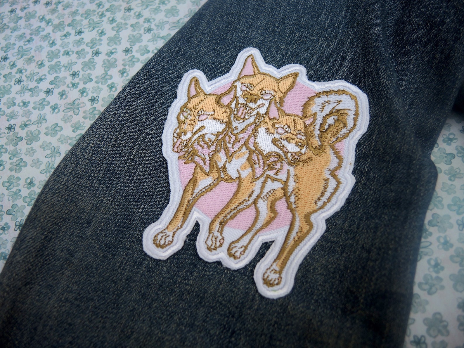 Cerberus Patches (iron on Patch) (shiba Inu) - Etsy