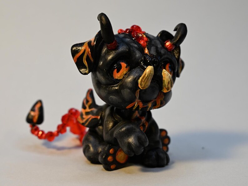 OOAK Littlest Pet Shop Custom Devil/demon Bulldog (glows Under ...