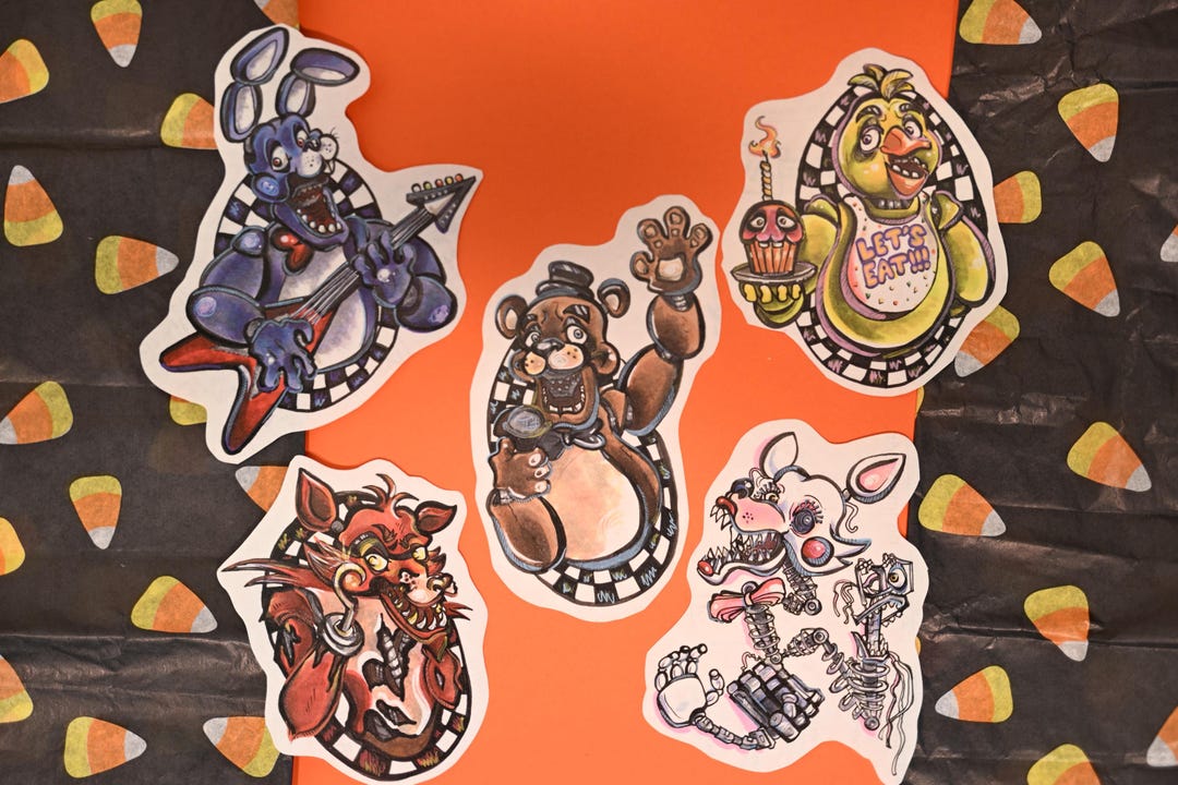 Five Nights at Freddy's Stickers - Etsy