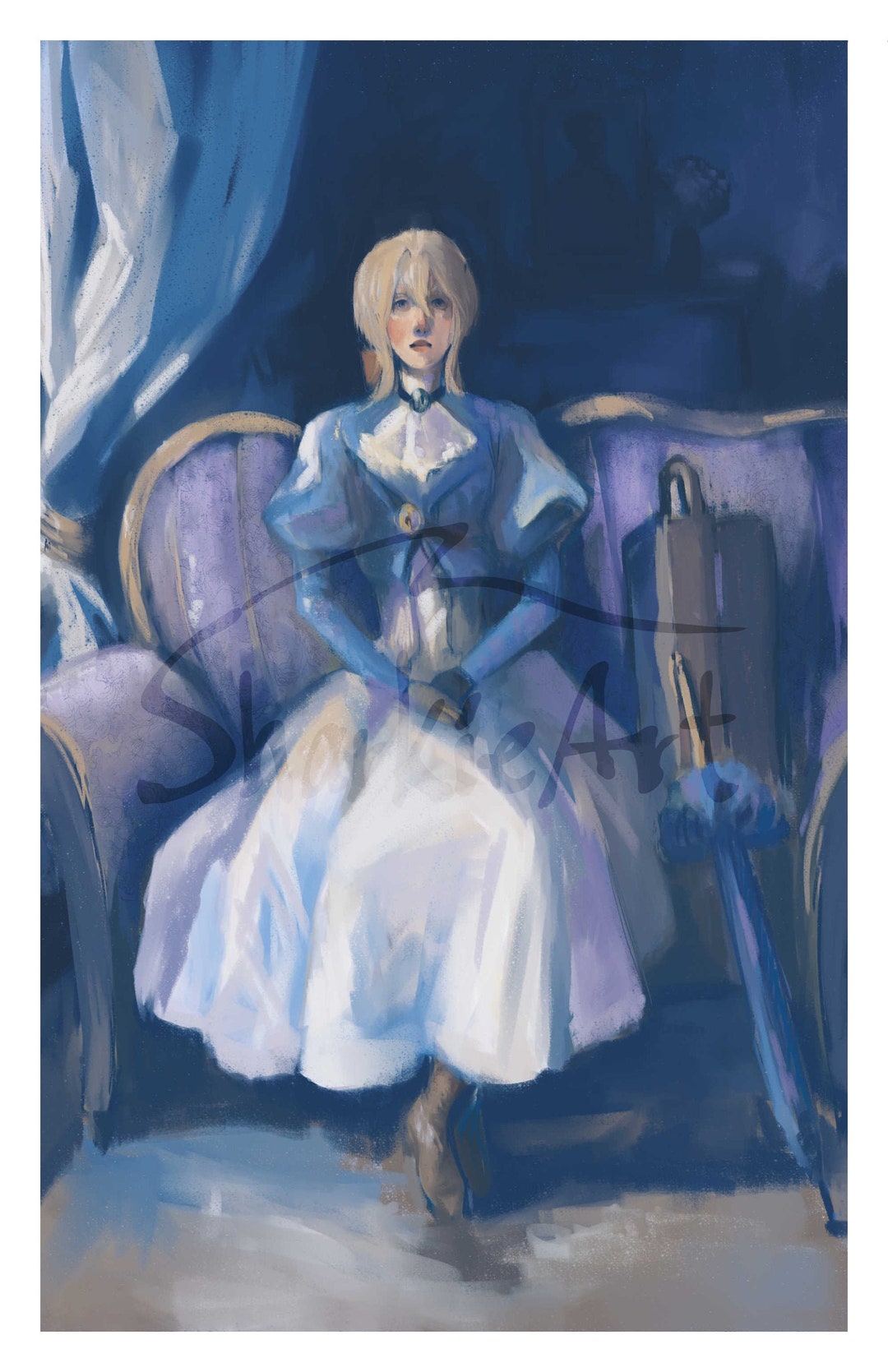 Violet Evergarden Portrait Large Print - Etsy