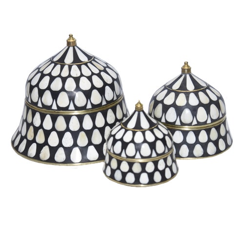 Handmade Bone Inlay Black Decorative Box - Etsy