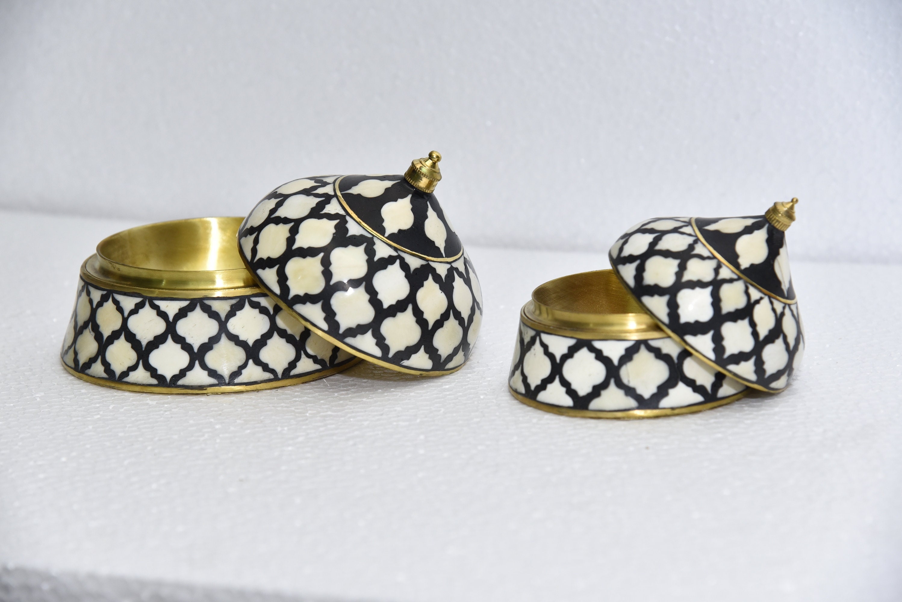 Handmade Bone Inlay Moroccan Patterned Suri Box/ Gift Box/ Storage Box ...