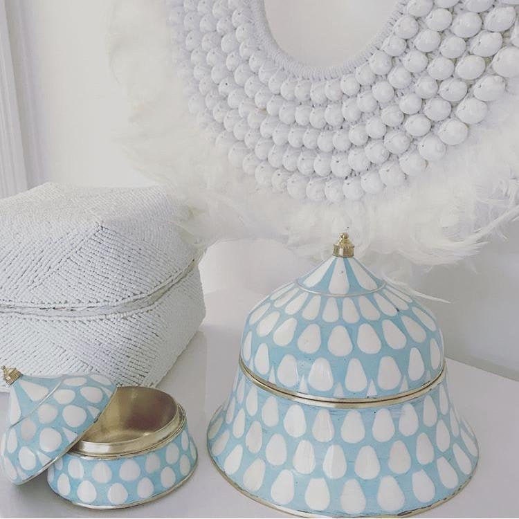 Handmade Bone Inlay Turquoise Round Suri Box/ Jewelry Box/ Gift Box ...