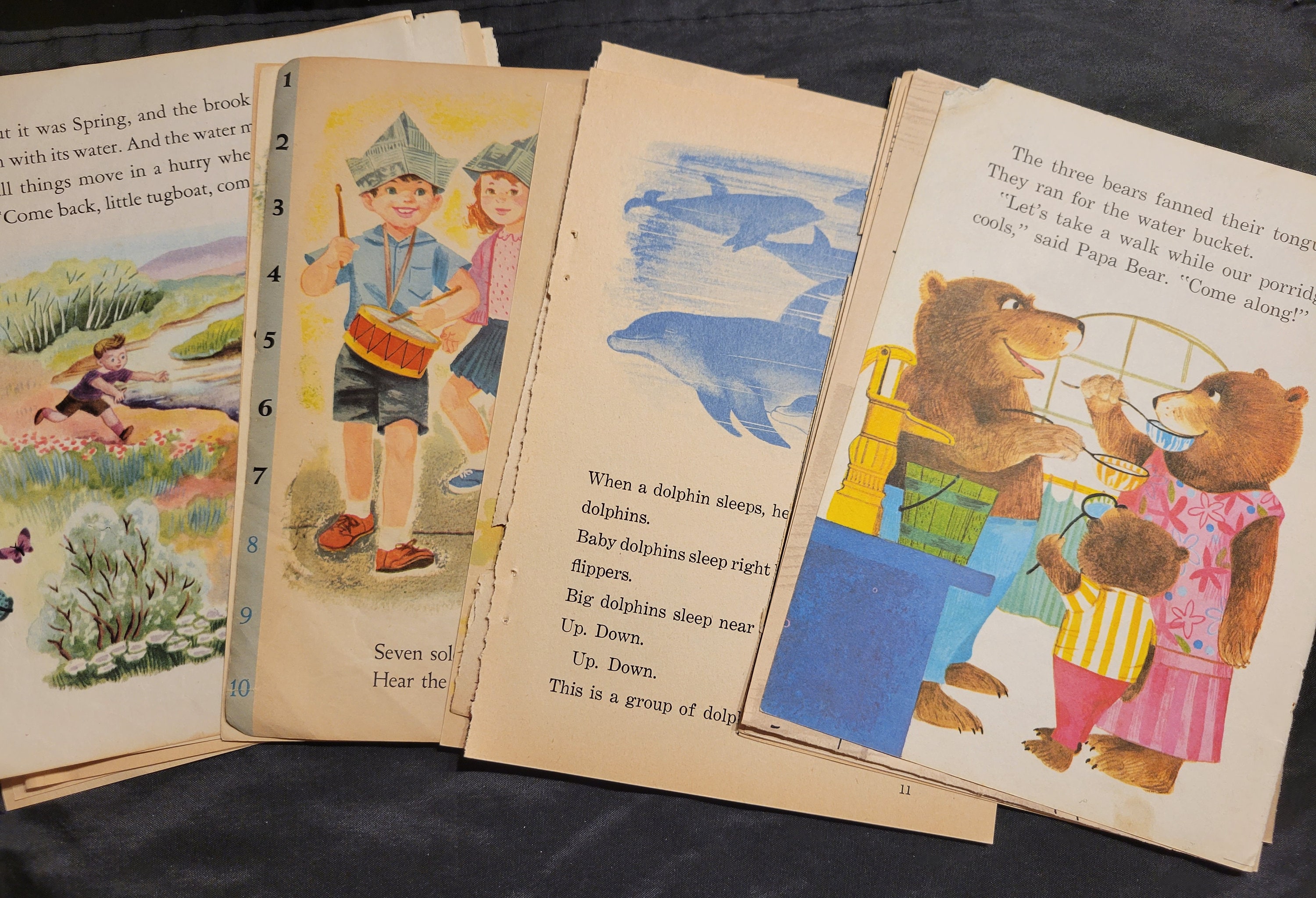 80 Vintage Children Book Pages Different Books - Etsy
