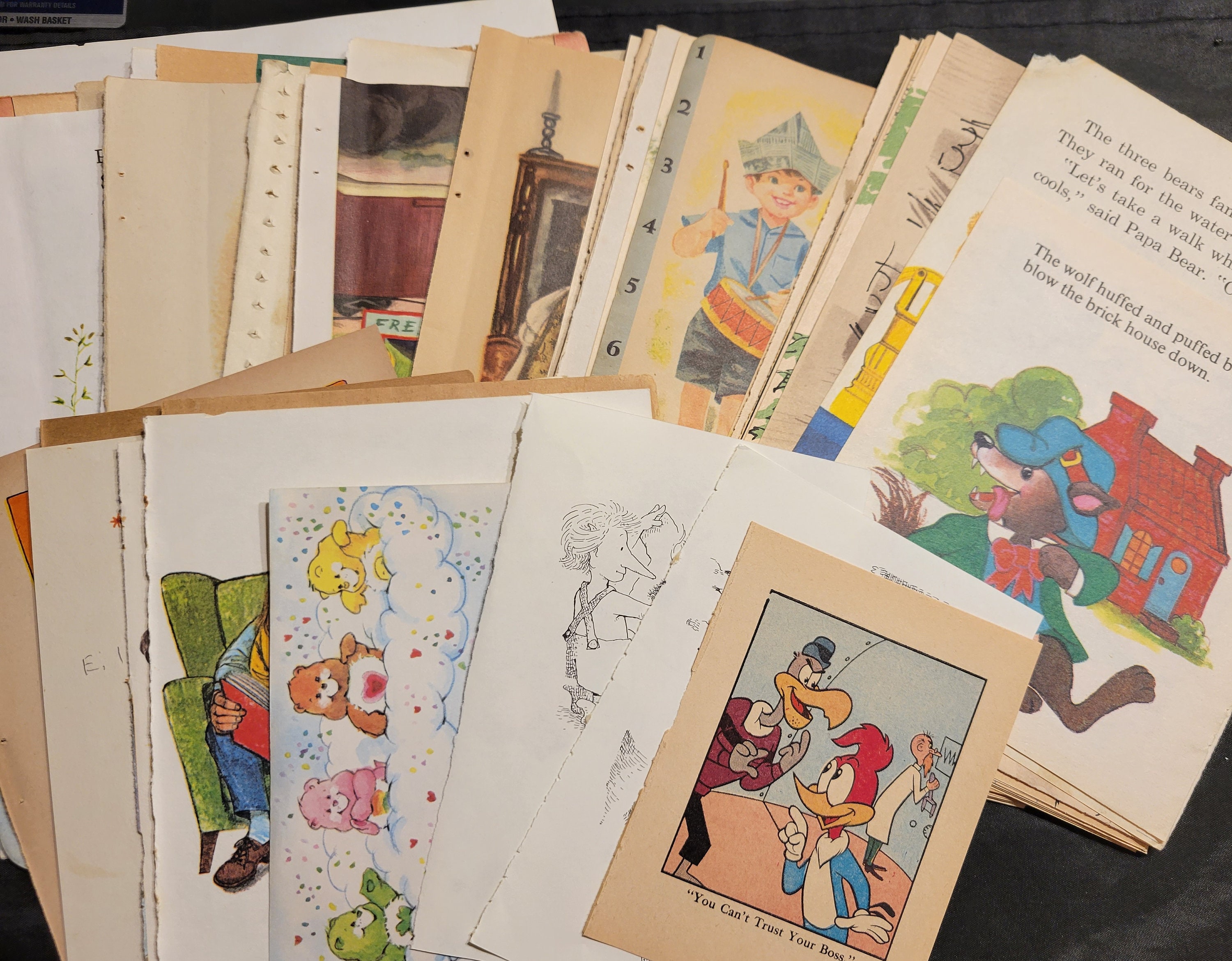 80 Vintage Children Book Pages Different Books - Etsy