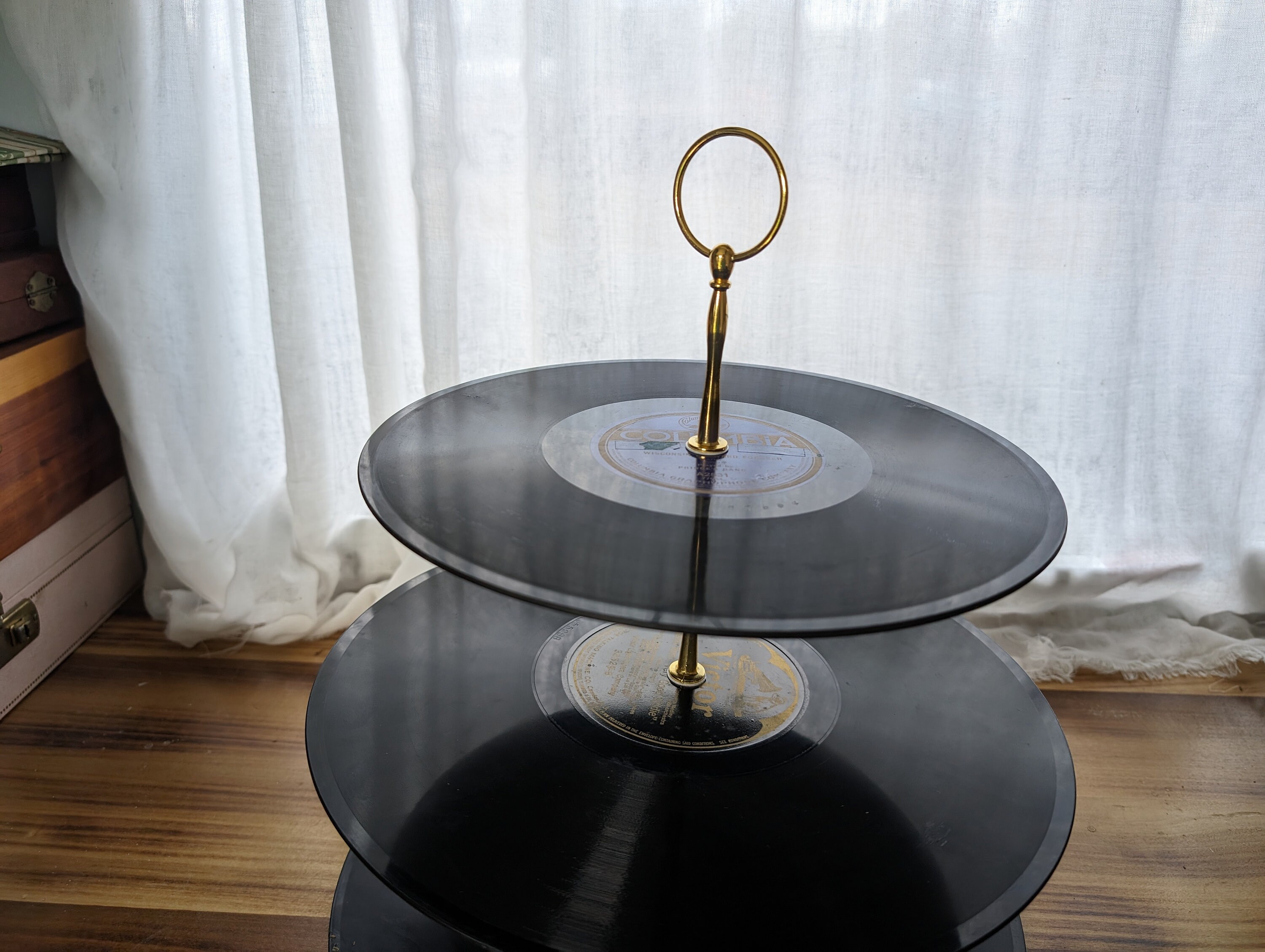 Vintage Record Cupcake Stand, Weddings, Graduations, Parties - Etsy