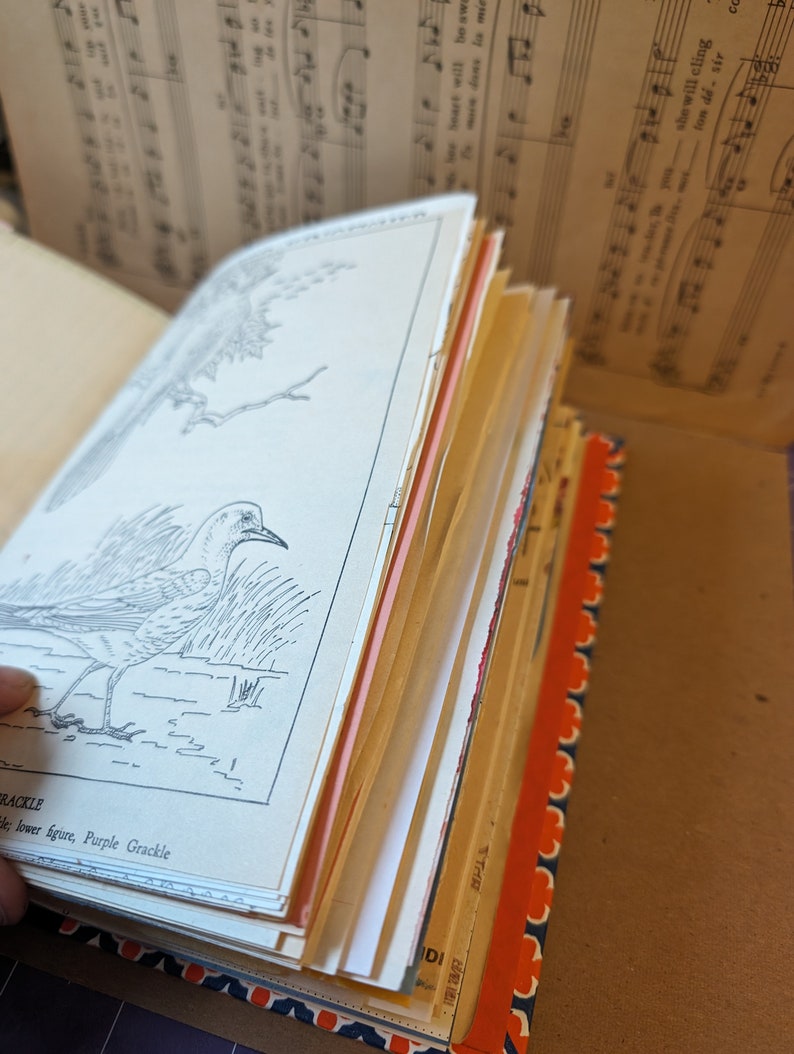 Red and Blue Reader's Digest Junk Journal - Etsy