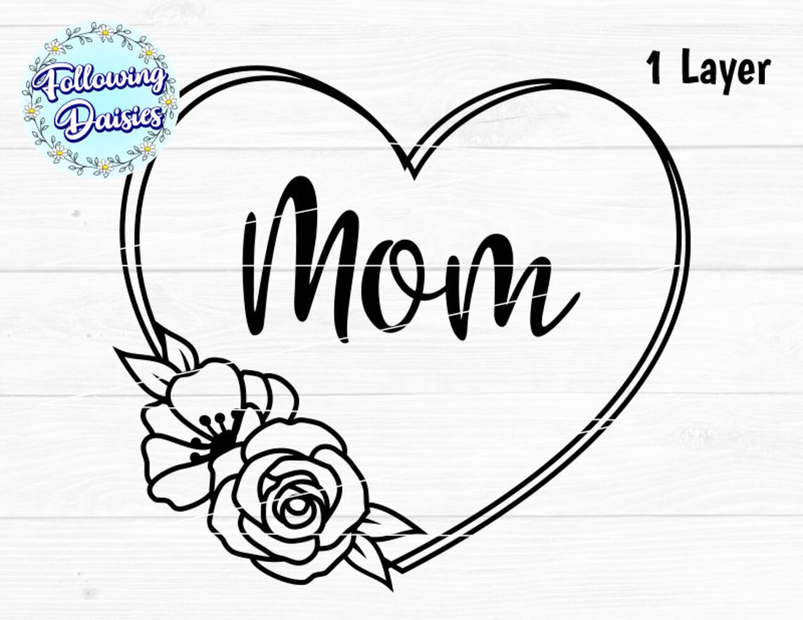 MOM SVG Mothers Day Svg Cricut Mothers Day Svg Mothers Day | Etsy
