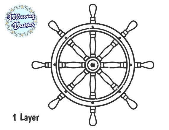 Ship Wheel Coloring Pages