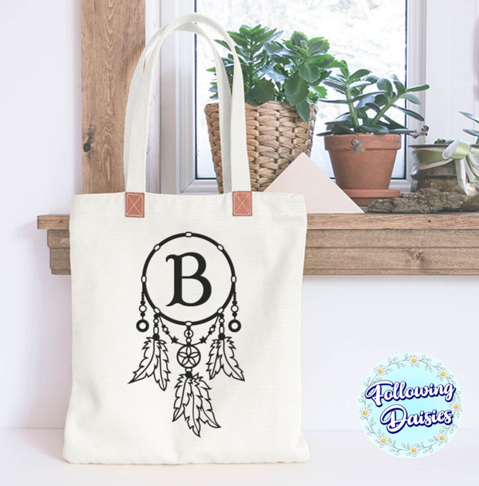 DREAMCATCHER SVG, Feather Monogram, Mystical, Celestial, Feather Frame ...