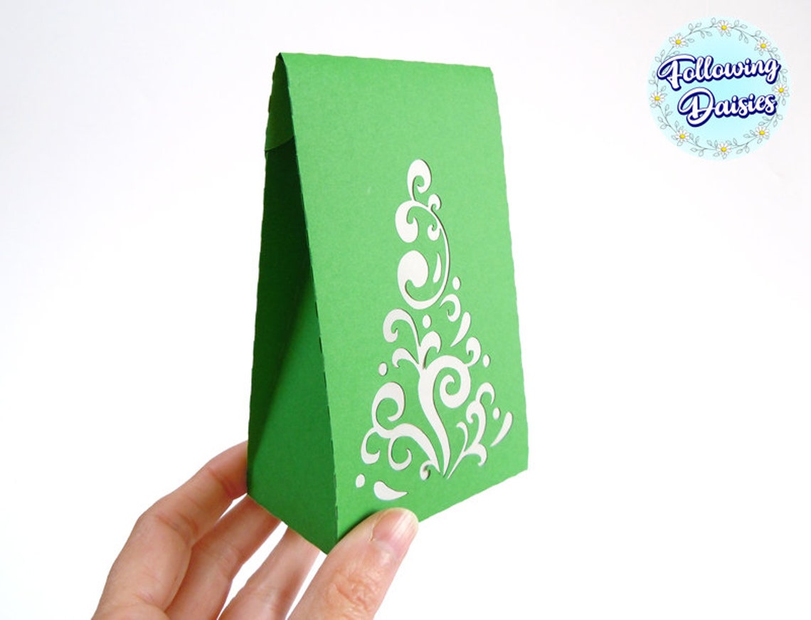 CHRISTMAS Gift BOX Template Christmas Box SVG Gift Box - Etsy