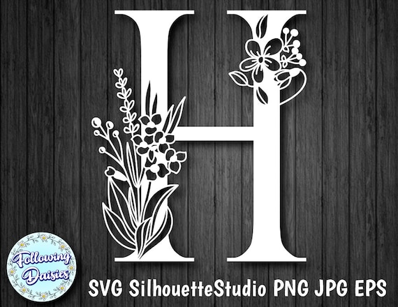 Decorative Letter H Clip Art