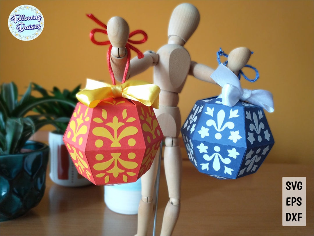 3D CHRISTMAS BALLS SVG, Christmas Ornament Svg, Christmas Ornamet ...