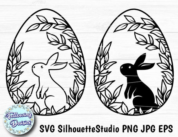 EASTER EGG in SVG Floral Easter Eggs Easter Decorarions - Etsy