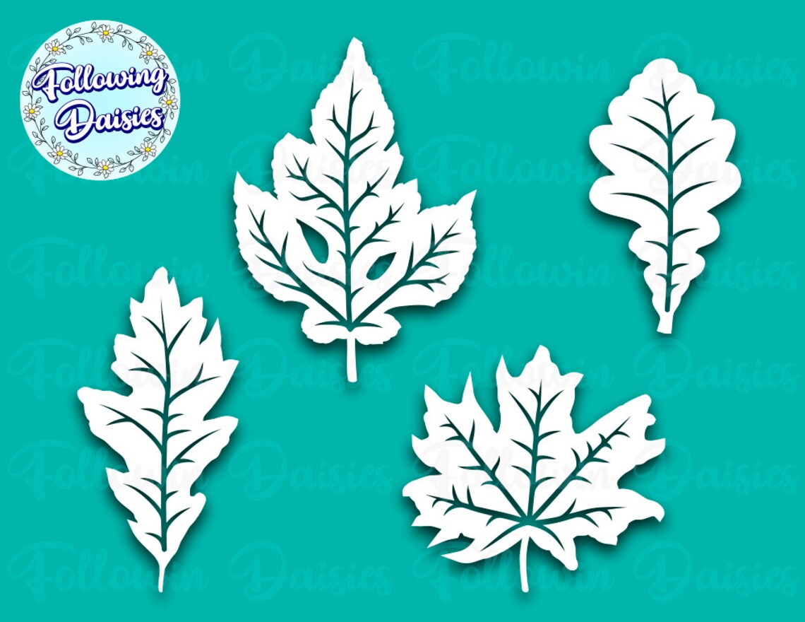 TREE LEAVES in SVG Nature Plants Leaves vector Leaves | Etsy