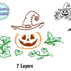 PUMPKIN With Witch Hat in SVG Format, Happy HALLOWEEN, Paper Cut ...
