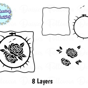 EMBROIDERY in SVG Embroider Embroidery Hoop Flowers Hand - Etsy