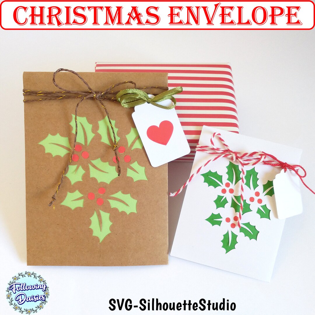 CHRISTMAS Gift ENVELOPE SVG, Christmas Envelope Svg, Gift Envelope ...