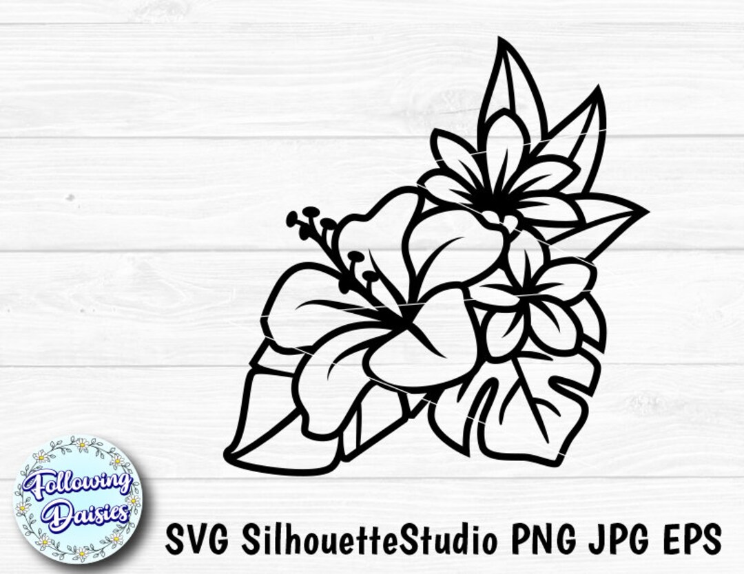 FLOWERS in SVG, Bouquets, Tropical Flowers, Floral, Flower Border ...