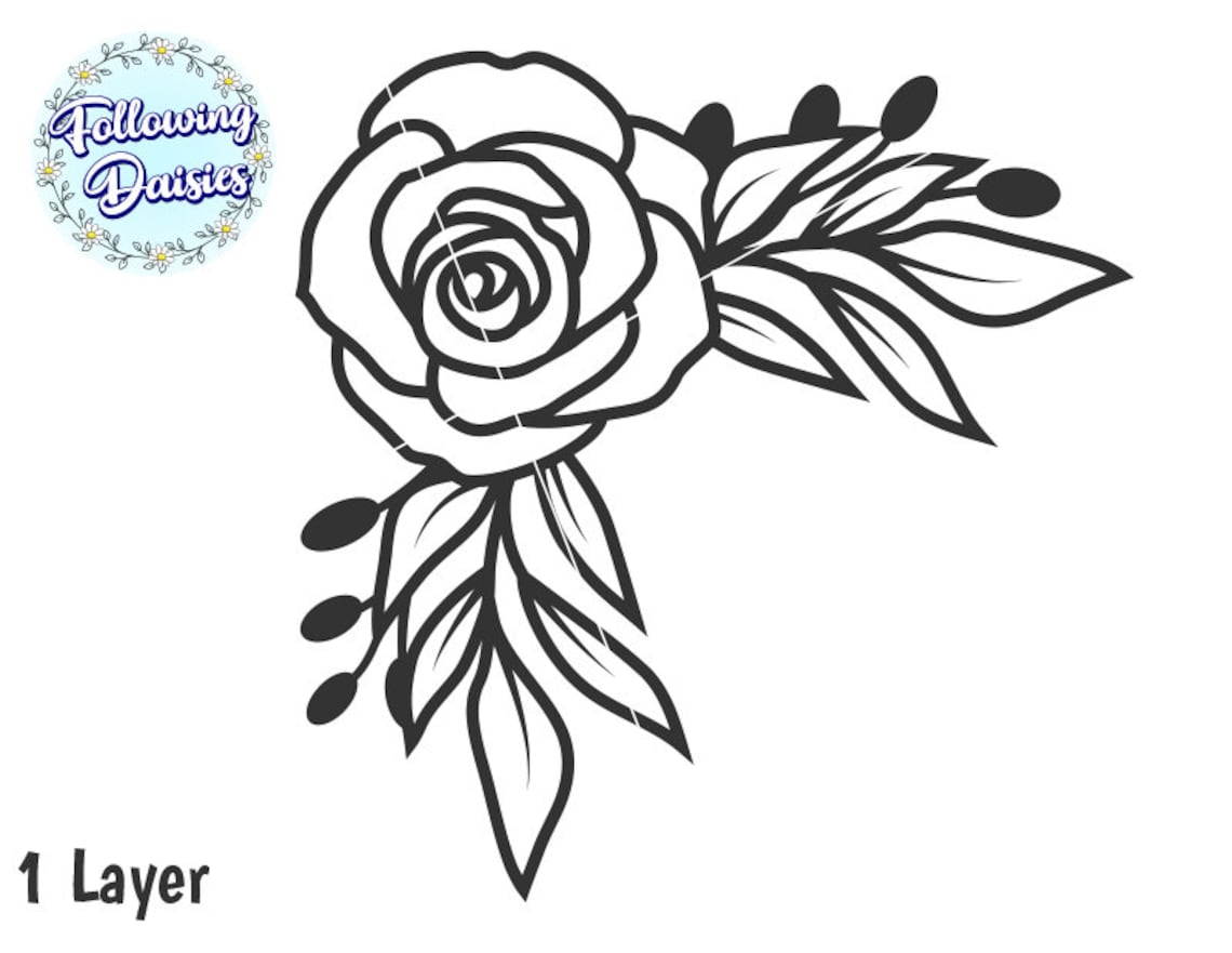 ROSAS en SVG Ramo de rosas Decoración floral Flores en svg - Etsy España