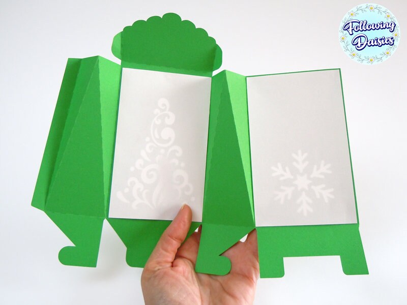 CHRISTMAS Gift BOX Template Christmas Box SVG Gift Box - Etsy