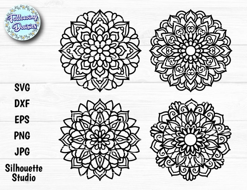 MANDALAS SVG Mandala Svg File for Cricut Mandala Vector - Etsy