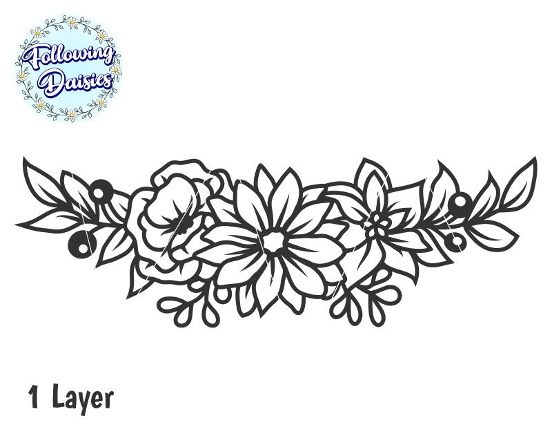 FLOWERS in SVG, Bouquets, Floral Decoration, Flowers, Flower Border ...
