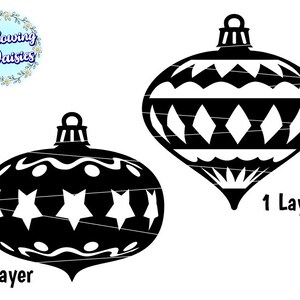 CHRISTMAS BALLS in SVG No.5, Christmas Decorations, Christmas Bulbs ...