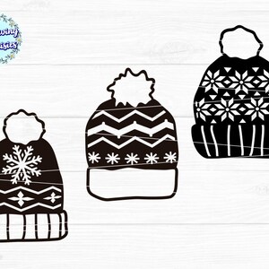 WINTER HATS SVG, Winter Hat Svg, Christmas Ornamentes Svg, Winter Svg ...