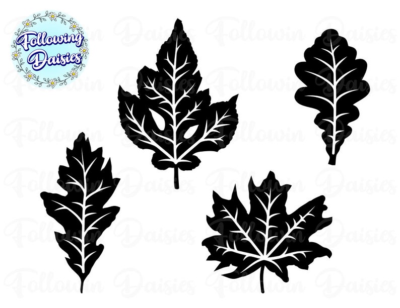TREE LEAVES in SVG Nature Plants Leaves Vector Leaves - Etsy