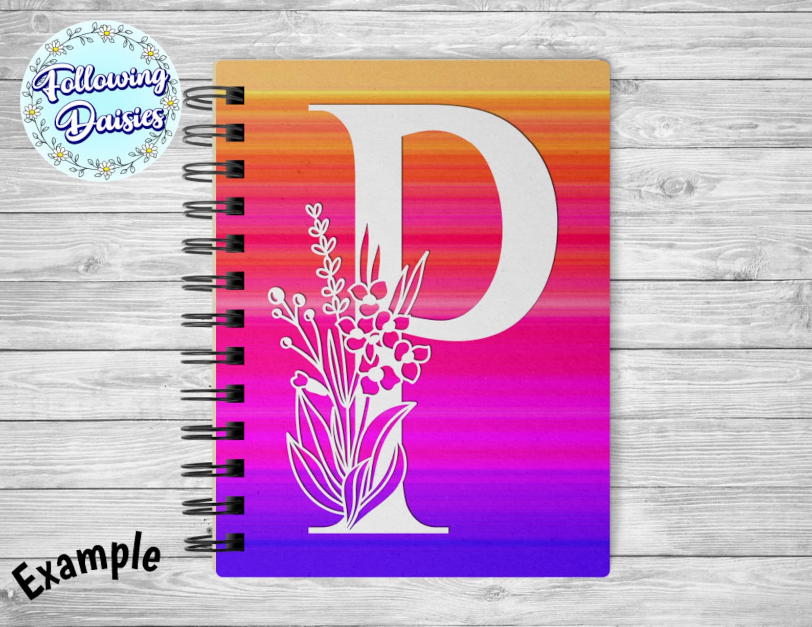 LETRA P Floral en SVG Letra P decorada con flores Archivos | Etsy