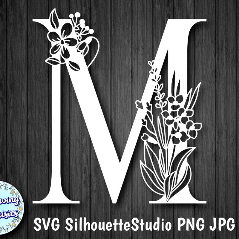 Floral Letter M - Etsy