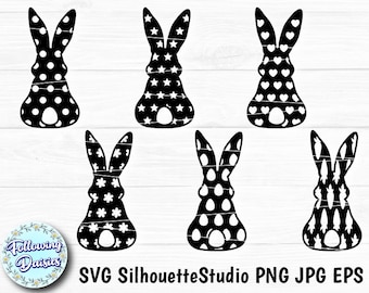 Rabbit Paper Cut Svg / Dxf / Eps / Files and Pdf / Png - Etsy