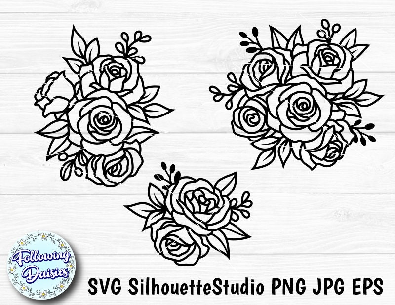 FLOWERS in SVG, Roses Bouquets, Floral Decoration, Flowers, Flower ...