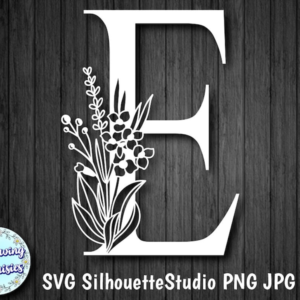E Svg - Etsy