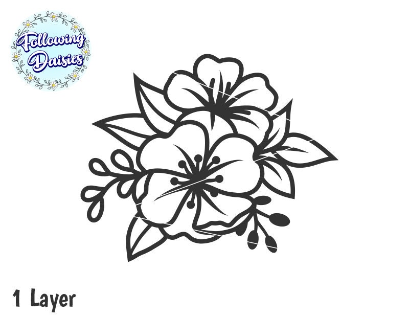 FLOWERS in SVG Bouquets Floral Decoration Flowers Flower | Etsy