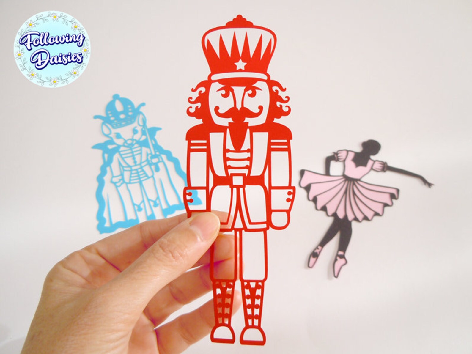The NUTCRACKER BALLET in SVG, Mouse King, Ballerina, Christmas Decor ...