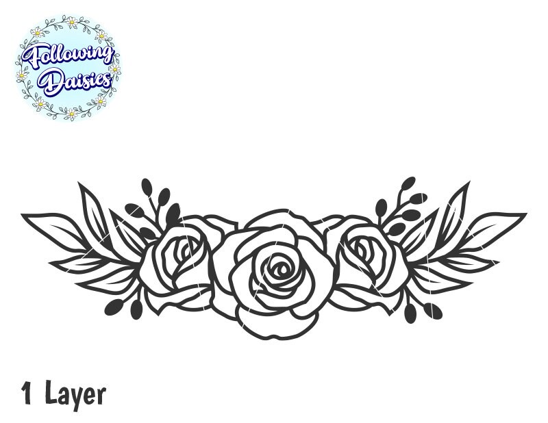 ROSAS en SVG Ramo de rosas Decoración floral Flores en svg - Etsy España