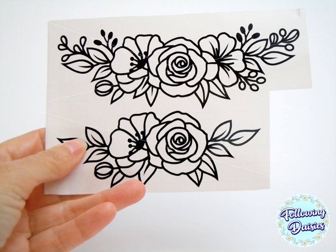 FLOWERS in SVG, Bouquets, Floral Decoration, Flowers, Flower Border ...