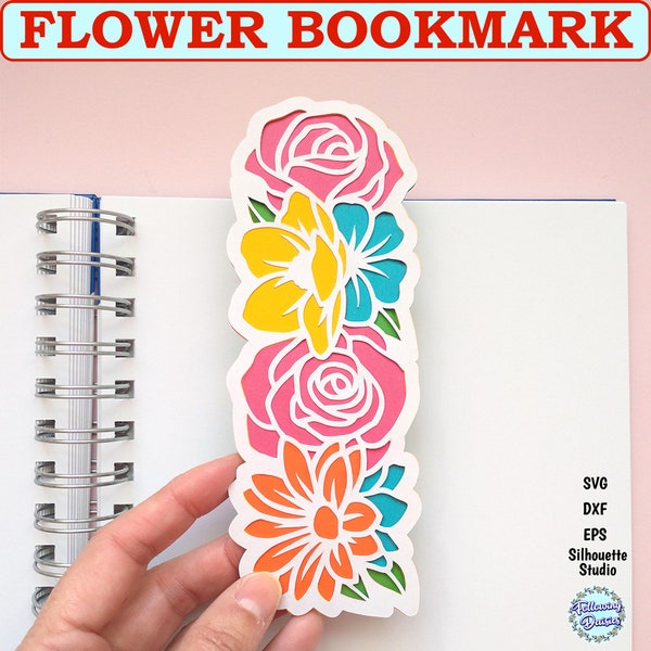 Flower Bookmark - Etsy