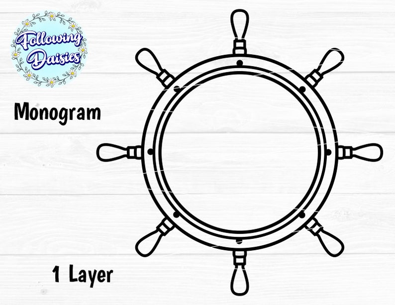 SHIP WHEEL in SVG Rudder Nautical Vintage Cruise Ocean - Etsy