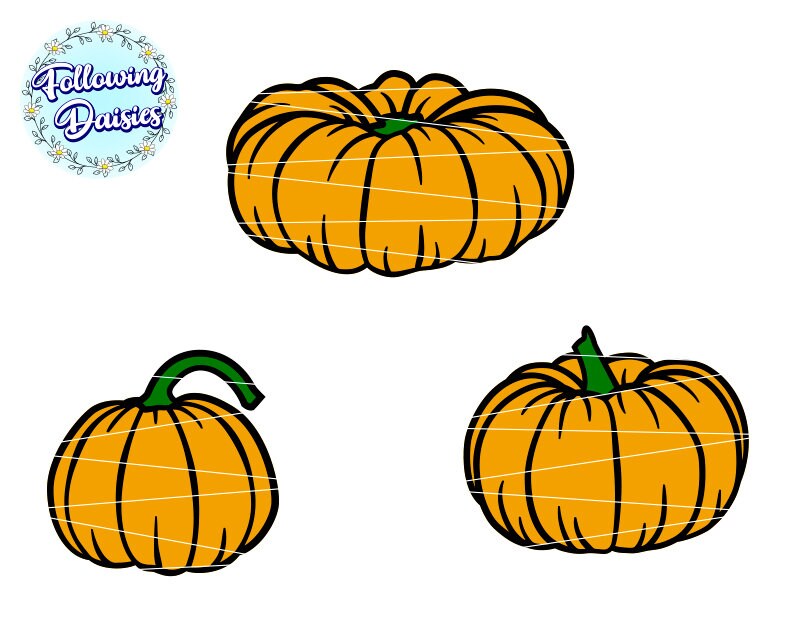 PUMPKINS in SVG Format Halloween Thanksgiving Fall Autumn - Etsy
